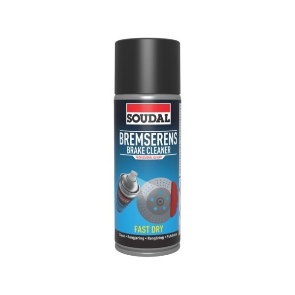 Bremserens 400 Ml, Soudal Brake Cleaner - Maskinsalg
